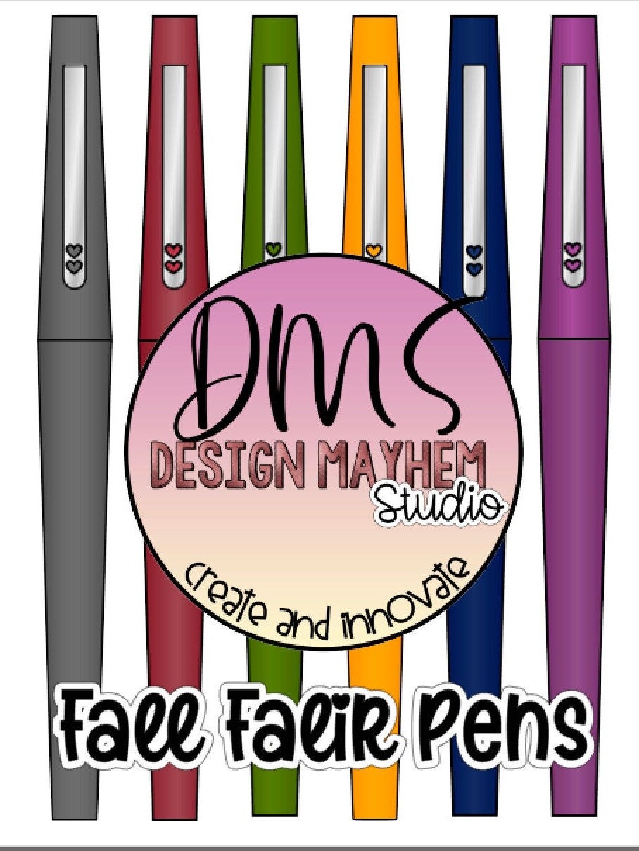 FALL Flair Pens Png, SVG, Jpg Flair Pen PNG, Svg, Jpg Teacher Png, Svg ...