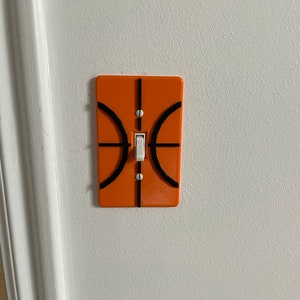 Basketball Light Switch Plate - Etsy