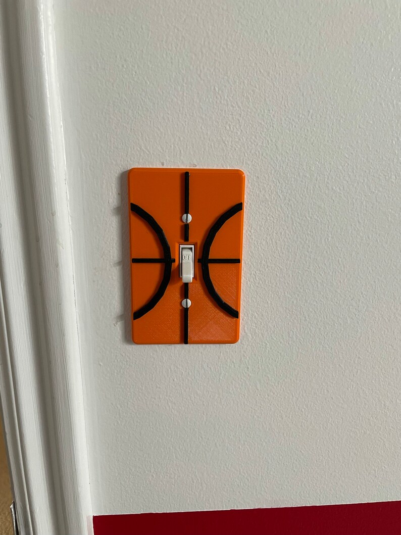 Basketball Light Switch Plate - Etsy