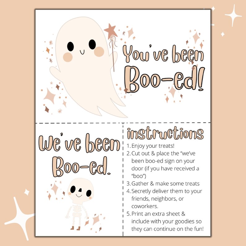 Youve Been Booed Halloween Printable - Etsy
