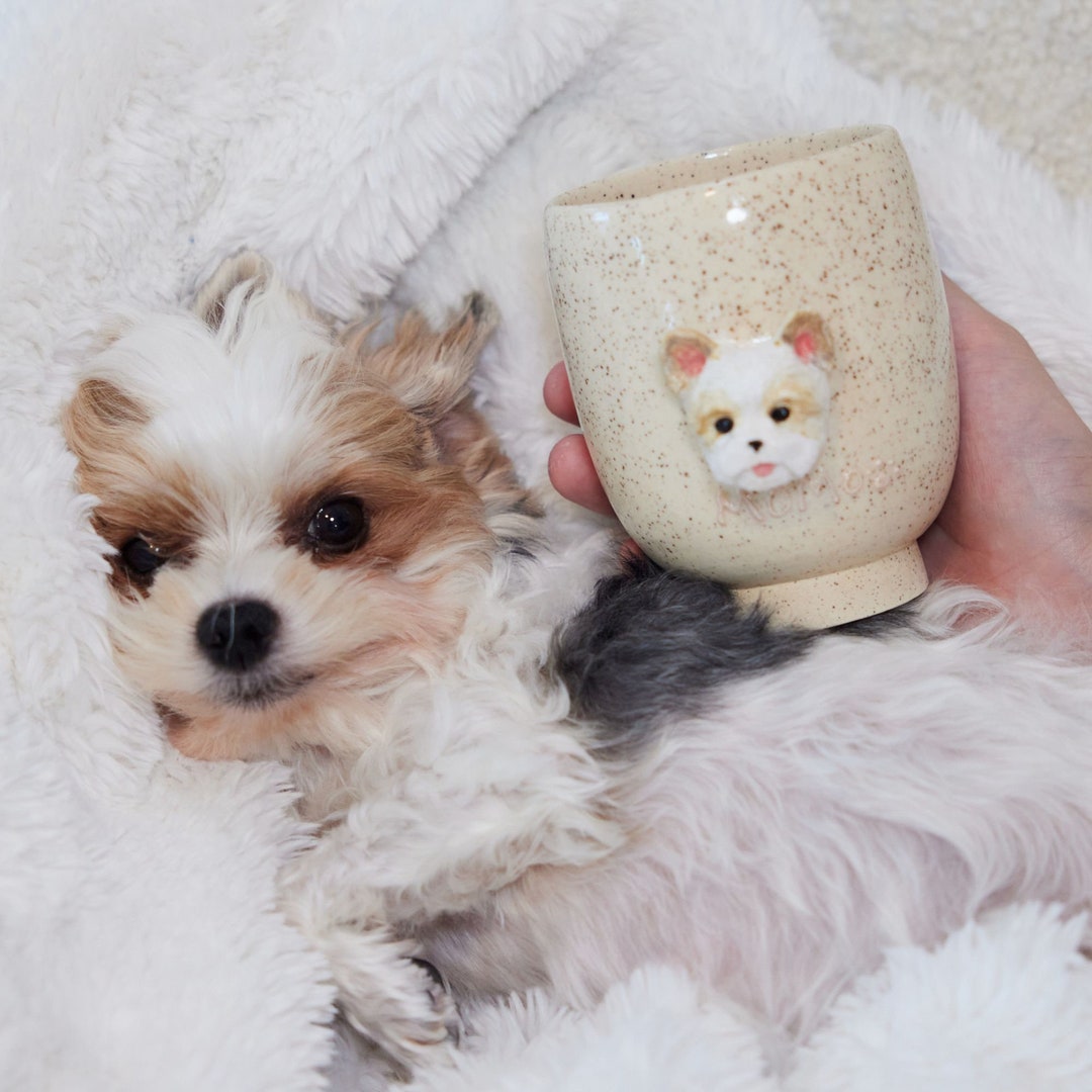 Handmade Custom Pet Portrait Ceramic Mug Unique 3D Pet Head Design ...