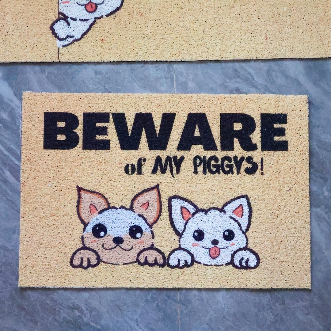 Custom Pet Portrait Doormat Personalized Photo Doormat, Cute Cat ...