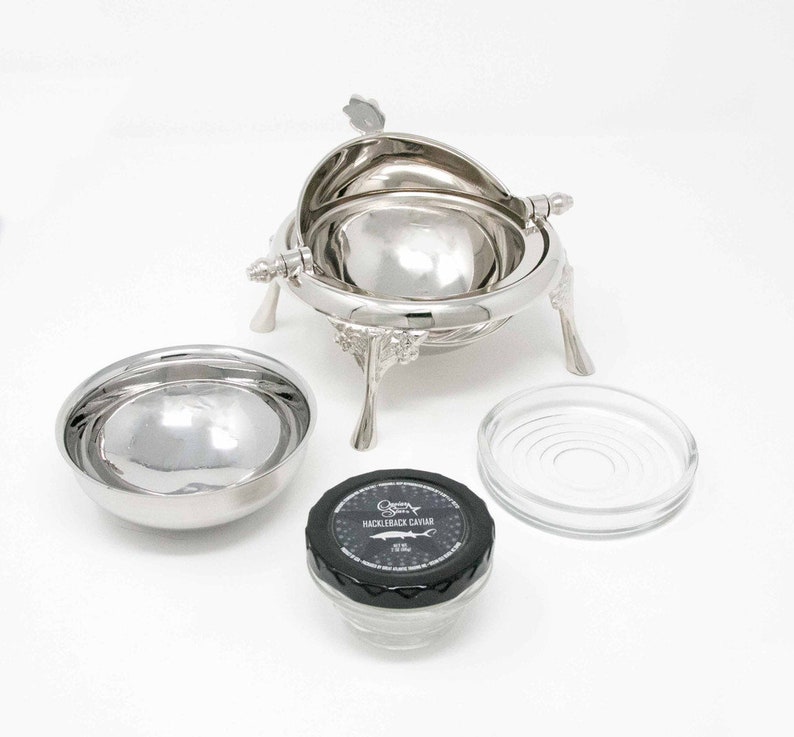 Classic Roll Top Caviar Server, Stainless Steel - Etsy