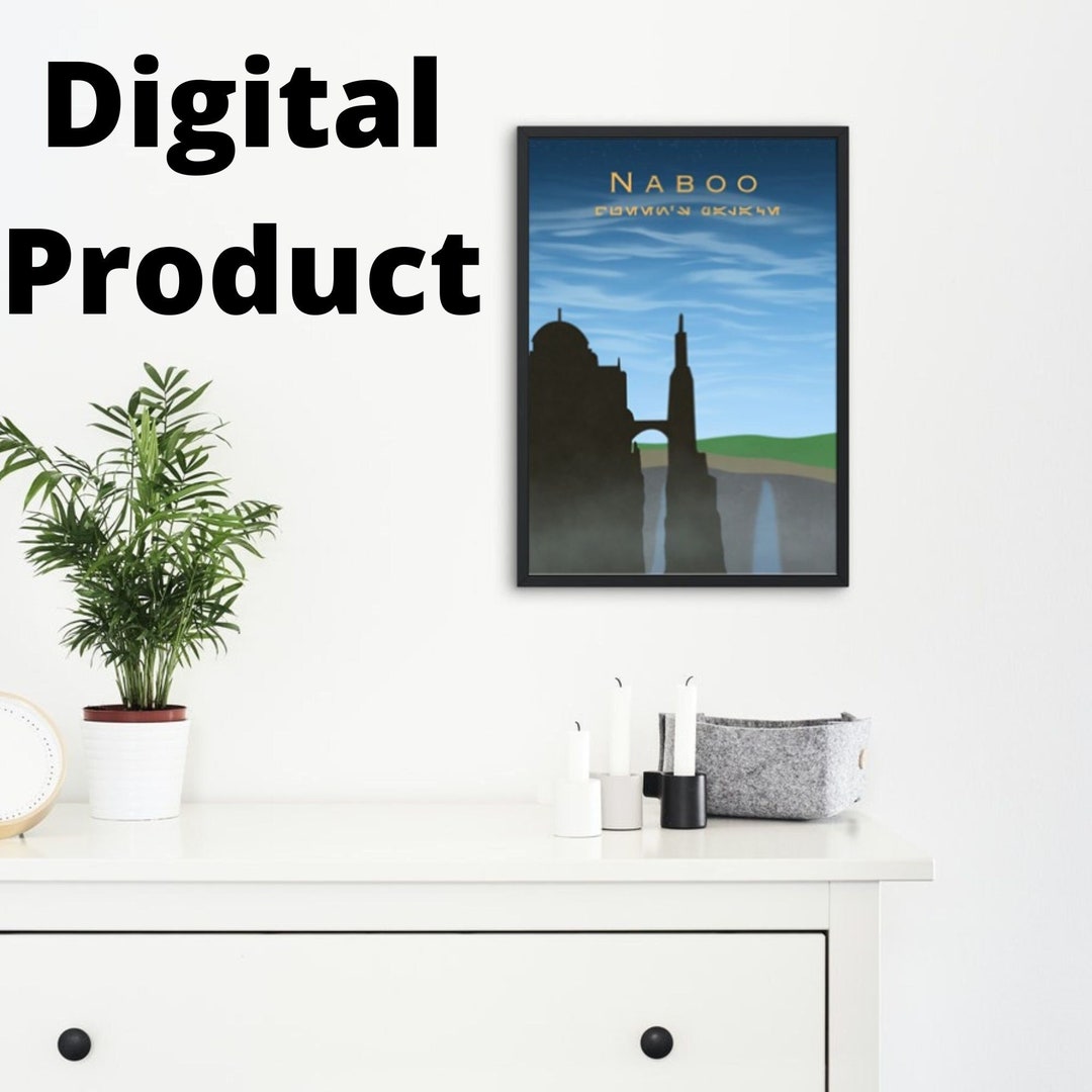Naboo Star Wars Wall Art Poster Digital Download - Etsy
