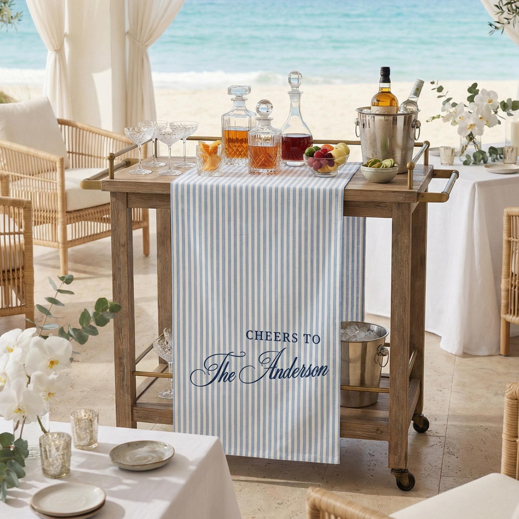 Personalized Linen Bar Sign Wedding Drink Sign Custom Name Event Decor ...