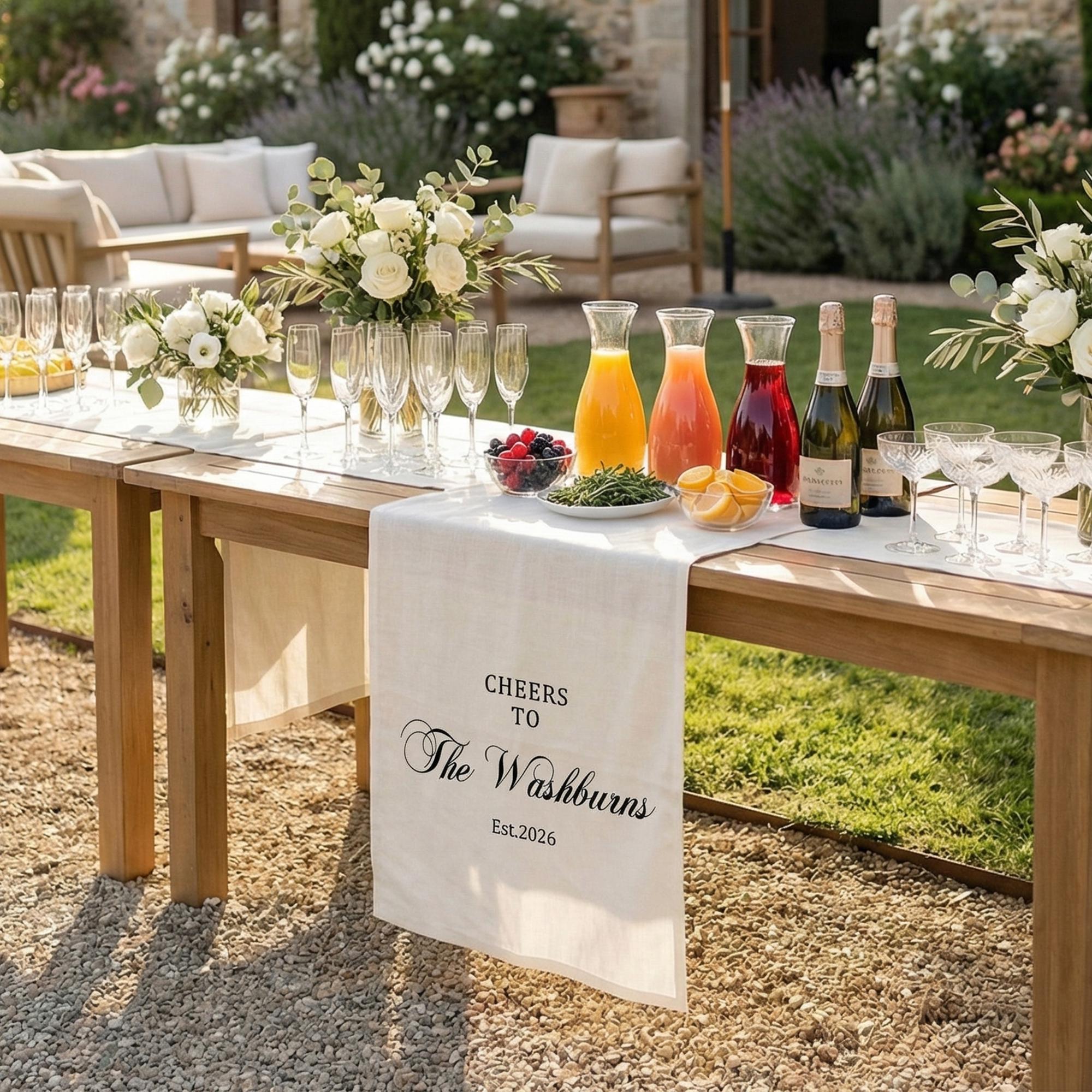 Personalized Linen Bar or Event Sign, Linen Cotton, Wedding, Birthday ...
