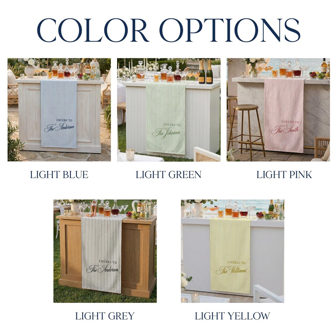 Personalized Linen Bar Sign Wedding Drink Sign Custom Name Event Decor ...
