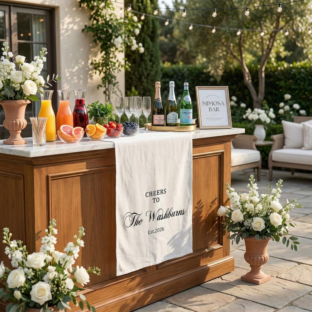 Personalized Linen Bar or Event Sign, Linen Cotton, Wedding, Birthday ...