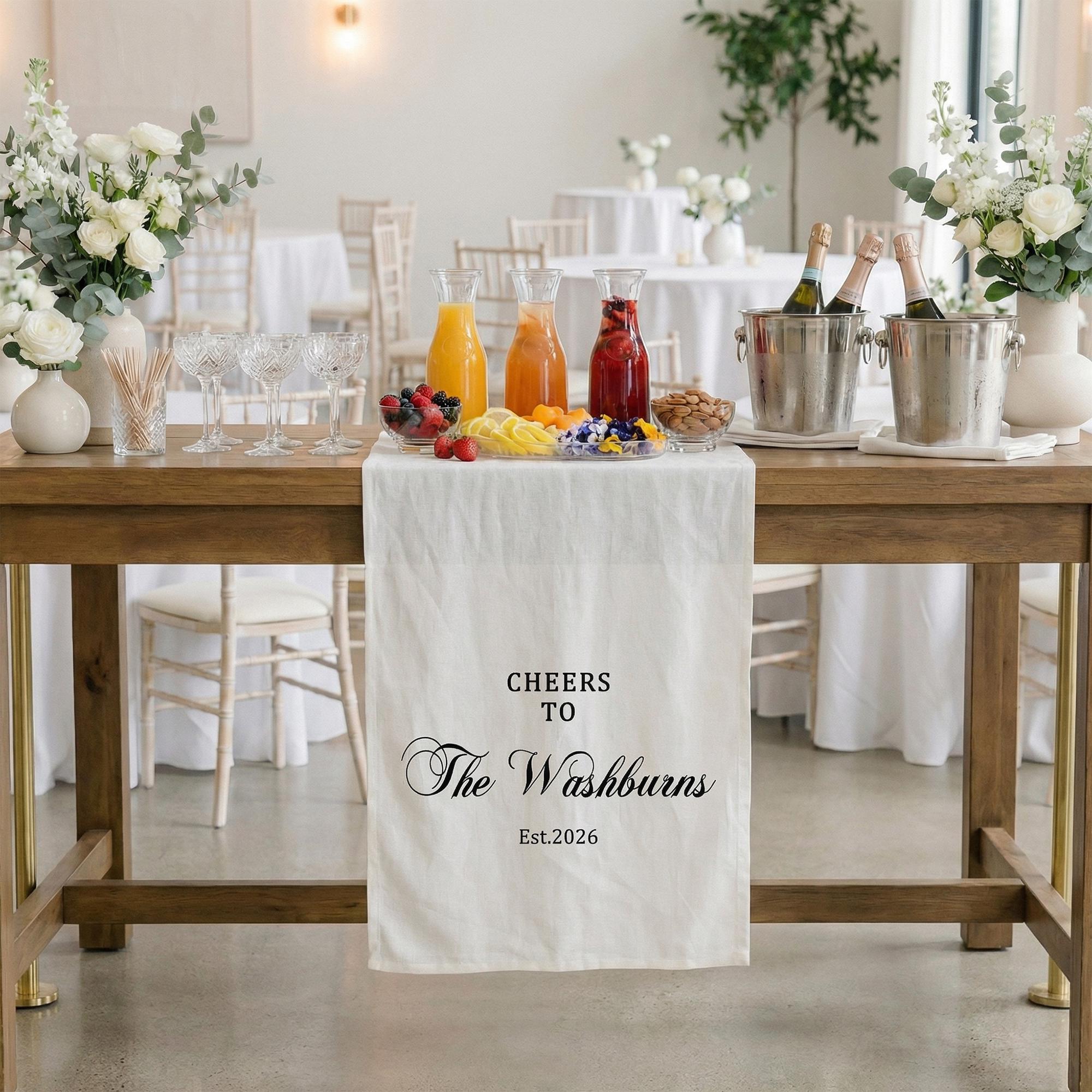 Personalized Linen Bar or Event Sign, Linen Cotton, Wedding, Birthday ...