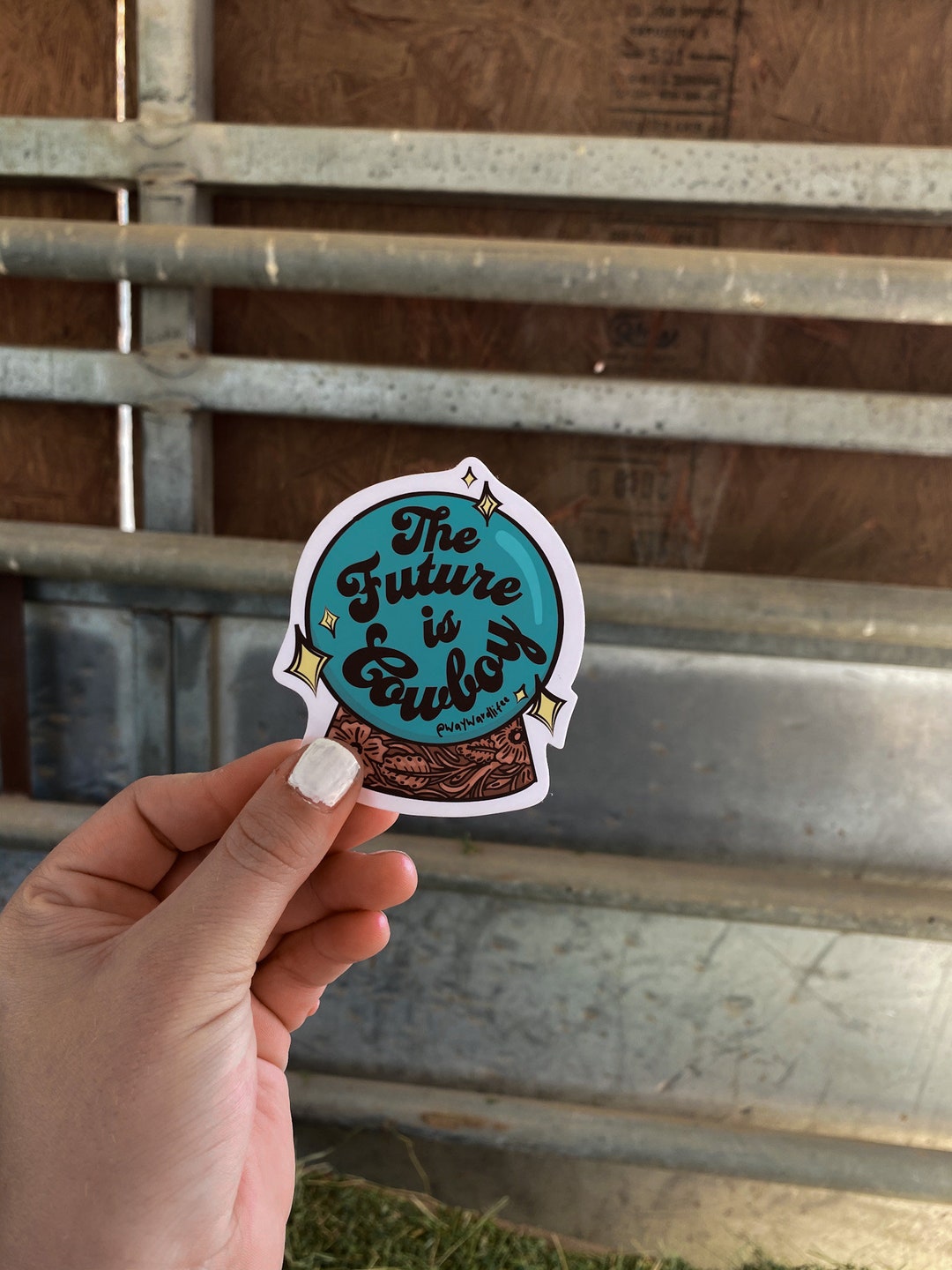 The Future is Cowboy - Punchy Western Vinyl Sticker - Cowgirl Crystal ...