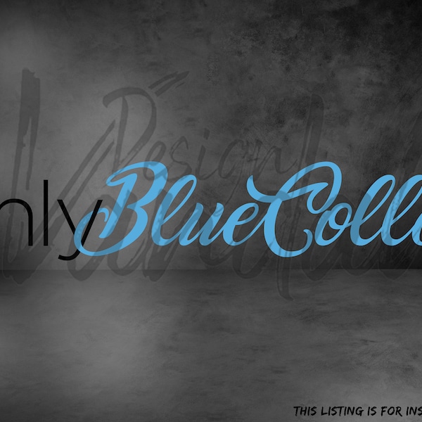Bluecollar Svg - Etsy