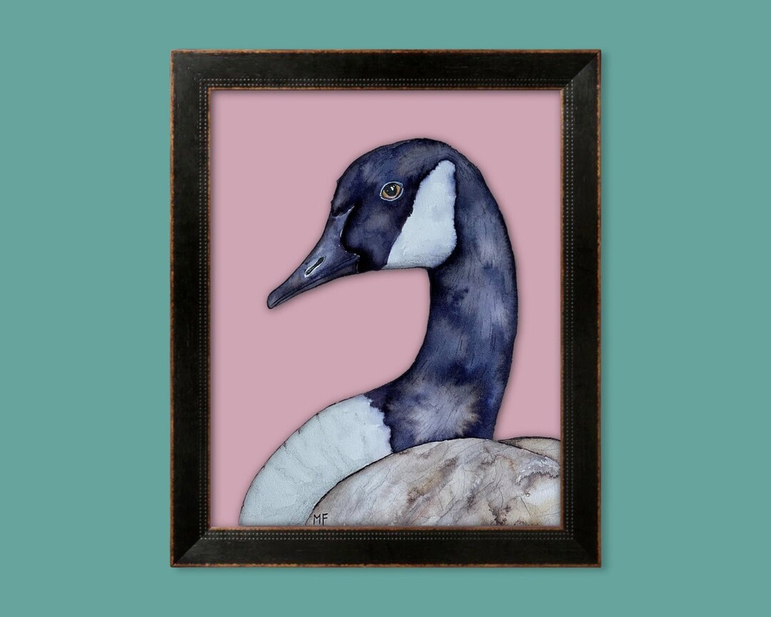 GOOSE ART Print/nursery Art/canadian Goose/gallery Wall Prints/gift for ...