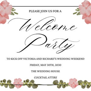 Welcome Party Invite Template - Etsy