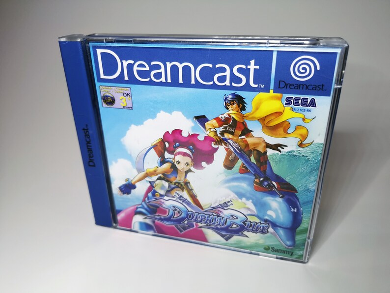 Dolphin Blue Game Atomiswave Dreamcast Conversion Custom Artwork ...