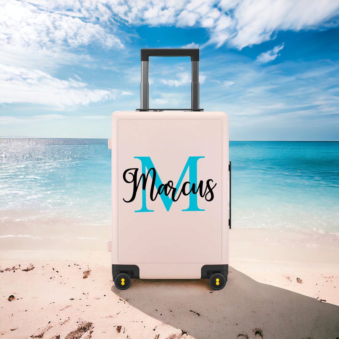 AWAY LUGGAGE DECAL, Luggage Tags Personalized, Suitcase Stickers ...