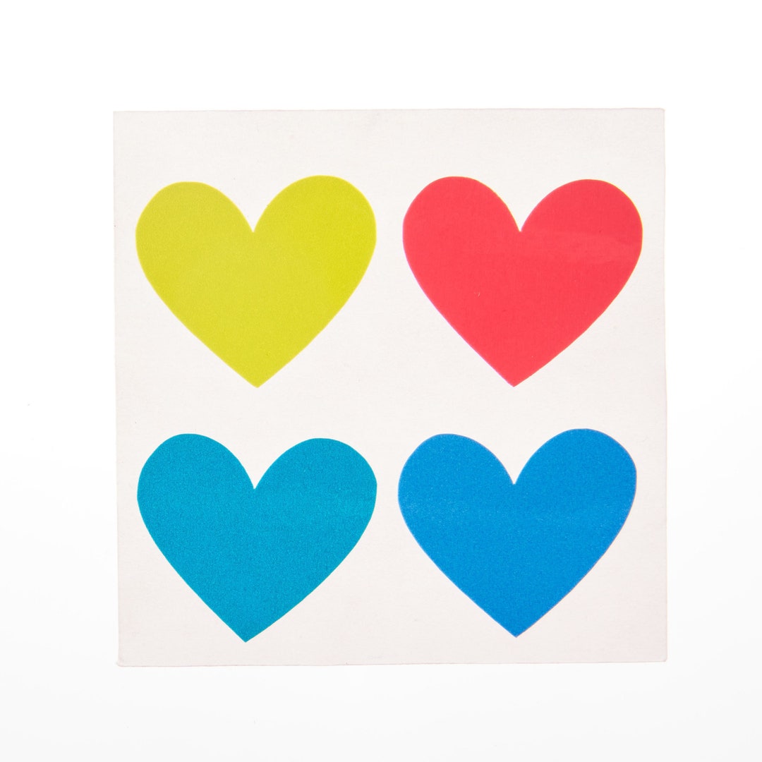Reflective Heart Decal Pack: Bike, Helmet, Car Stickers - Etsy