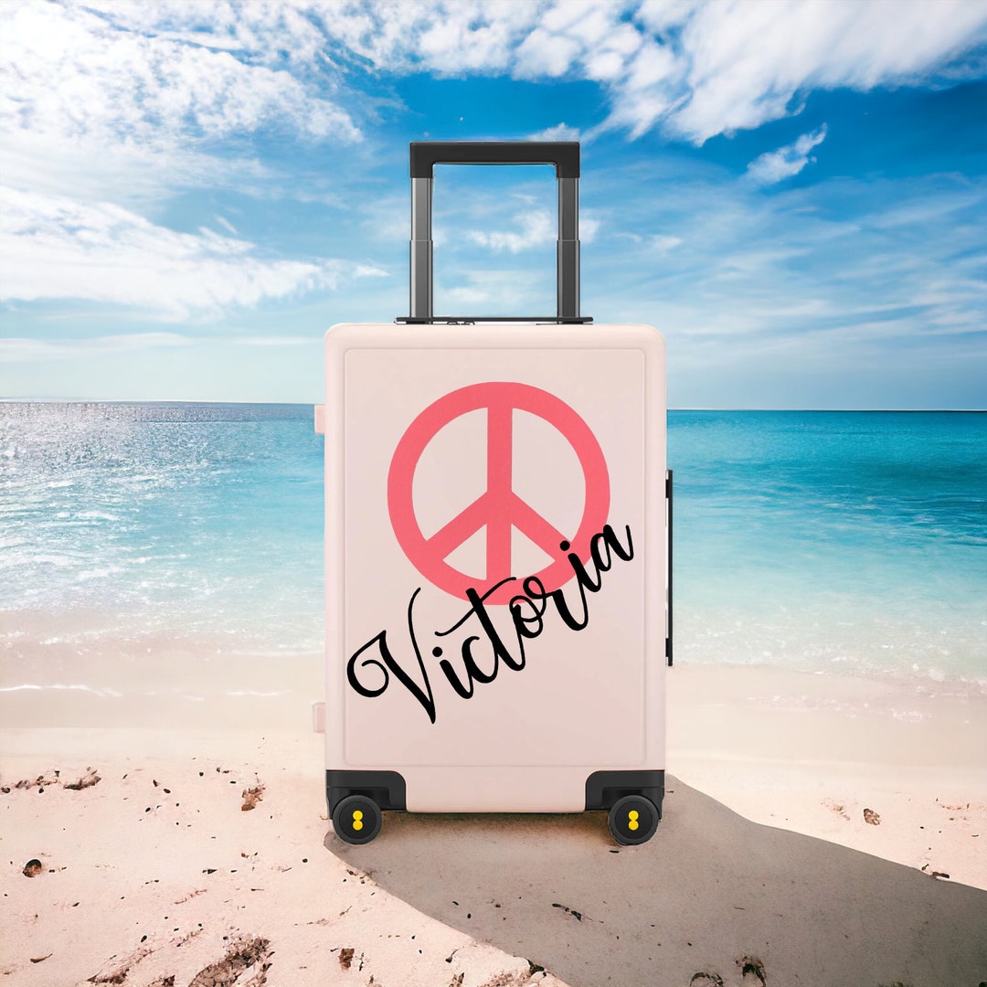 AWAY LUGGAGE DECAL, Custom Luggage Tag, Personalized Suitcase Decal ...