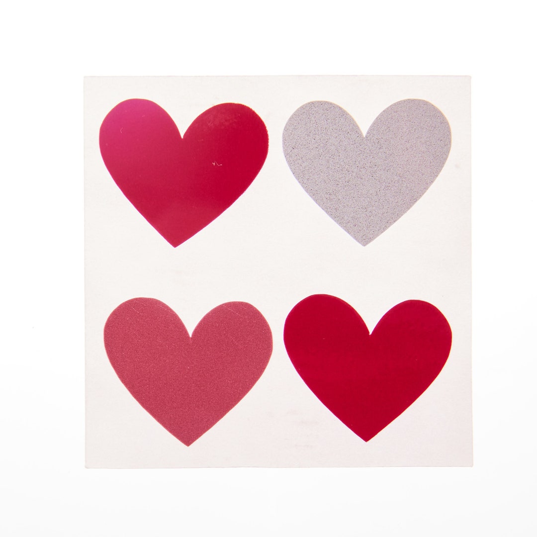 Reflective Heart Decal Pack: Bike, Helmet, Car Stickers - Etsy