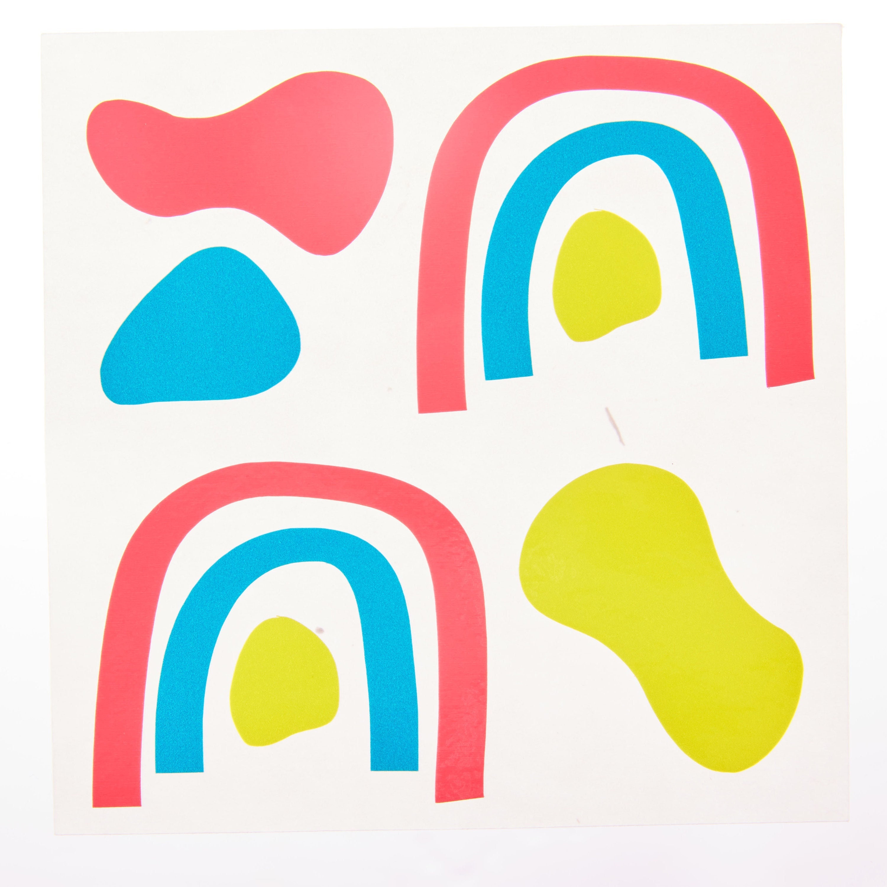 IRREGULAR SHAPES REFLECTIVE Decal, Bike Frame Decal, Bike Decals ...