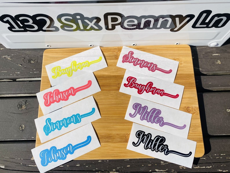 REFLECTIVE MAILBOX NUMBERS, Mailbox Decal, Custom Vinyl Lettering ...