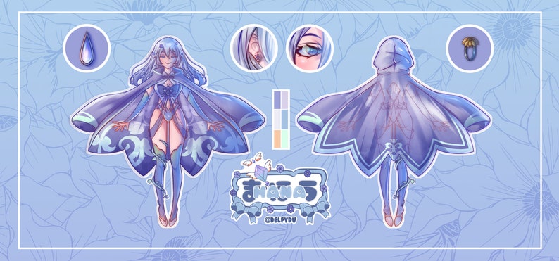 Digital Reference Sheet | Custom Character Sheet (vtubers, Content ... Digital Reference Sheet | Custom Character Sheet (vtubers, Content ...