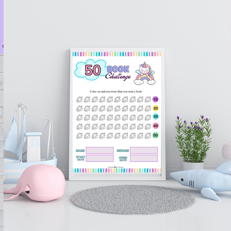Unicorn Reading Log, Kids Reading Log, Summer Reading Tracker, Book ...