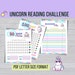 Unicorn Reading Log, Kids Reading Log, Summer Reading Tracker, Book ...