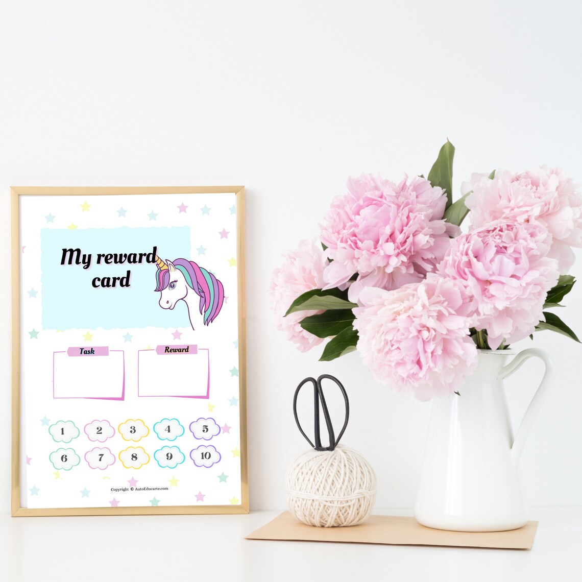 Kids Reward Card, Reward Chart for Kids, Responsibility Chart ...