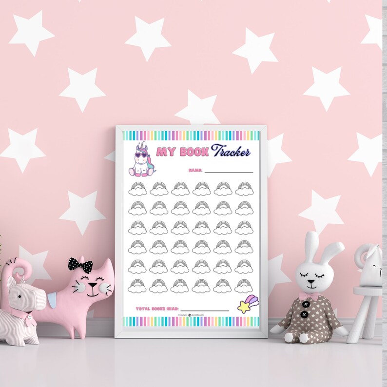 Unicorn Reading Log, Kids Reading Log, Summer Reading Tracker, Book ...