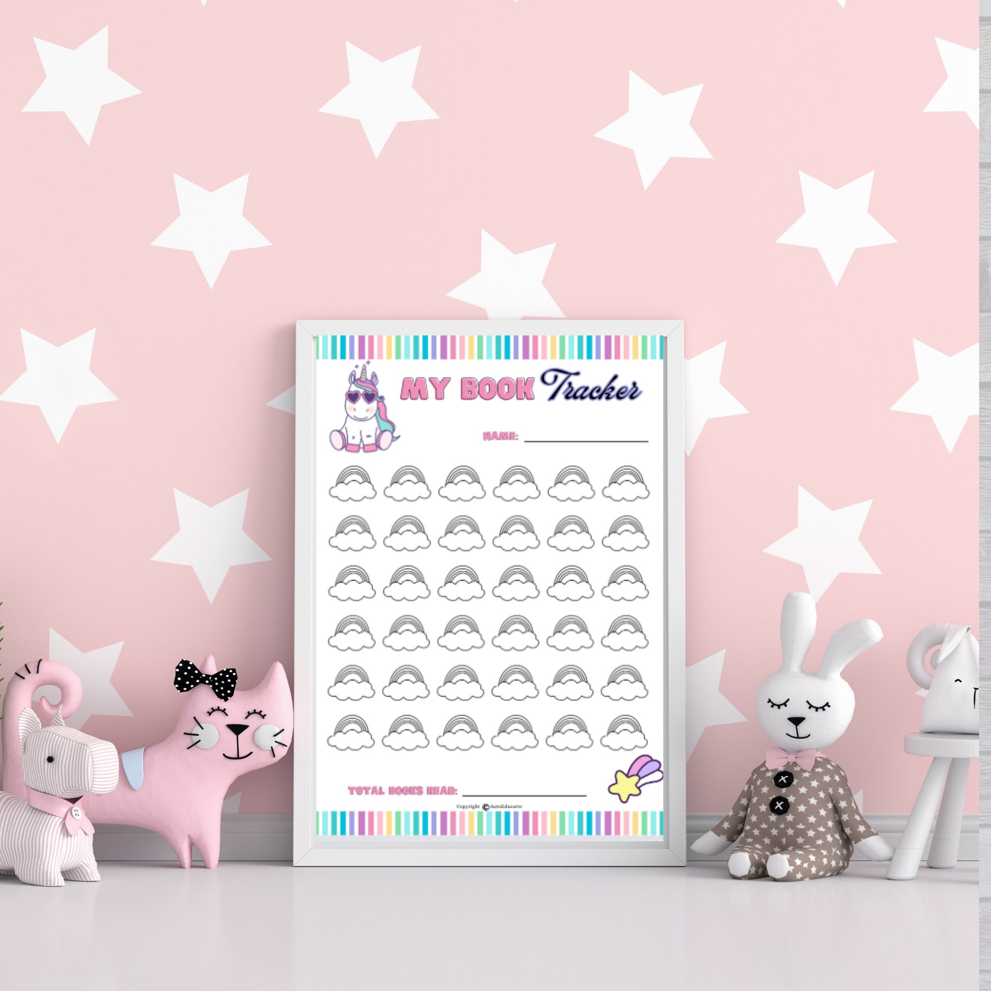 Unicorn Reading Log, Kids Reading Log, Summer Reading Tracker, Book ...