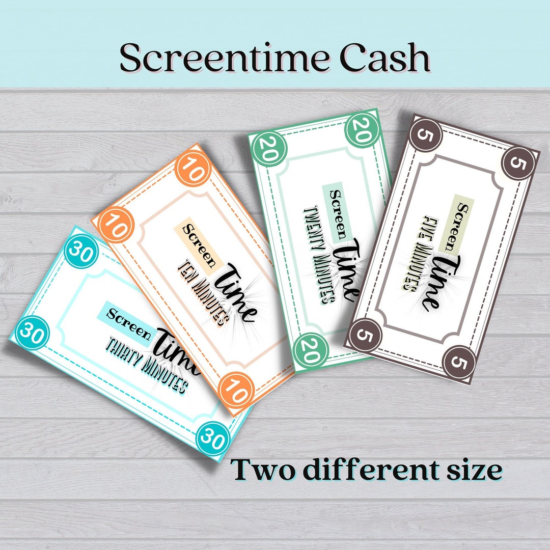 Screen Time Bucks | Family Screen Time | Screen Time Rules | Screentime ...