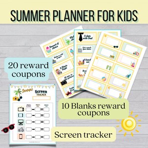 Printable Summer Activity Planner | Summer Calendar | Summer Activities ...