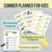 Printable Summer Activity Planner | Summer Calendar | Summer Activities ...