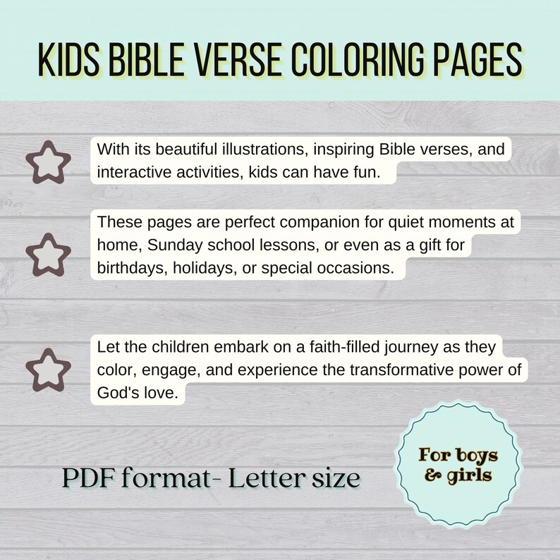 Bible Printables Activities for Kids, Fun Sunday School Activities for ...