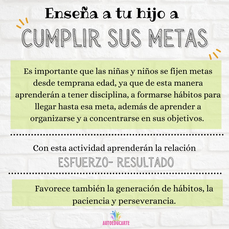 Spanish Goal Chart, Kids Printable Rewards Chart, Setting Goals ...