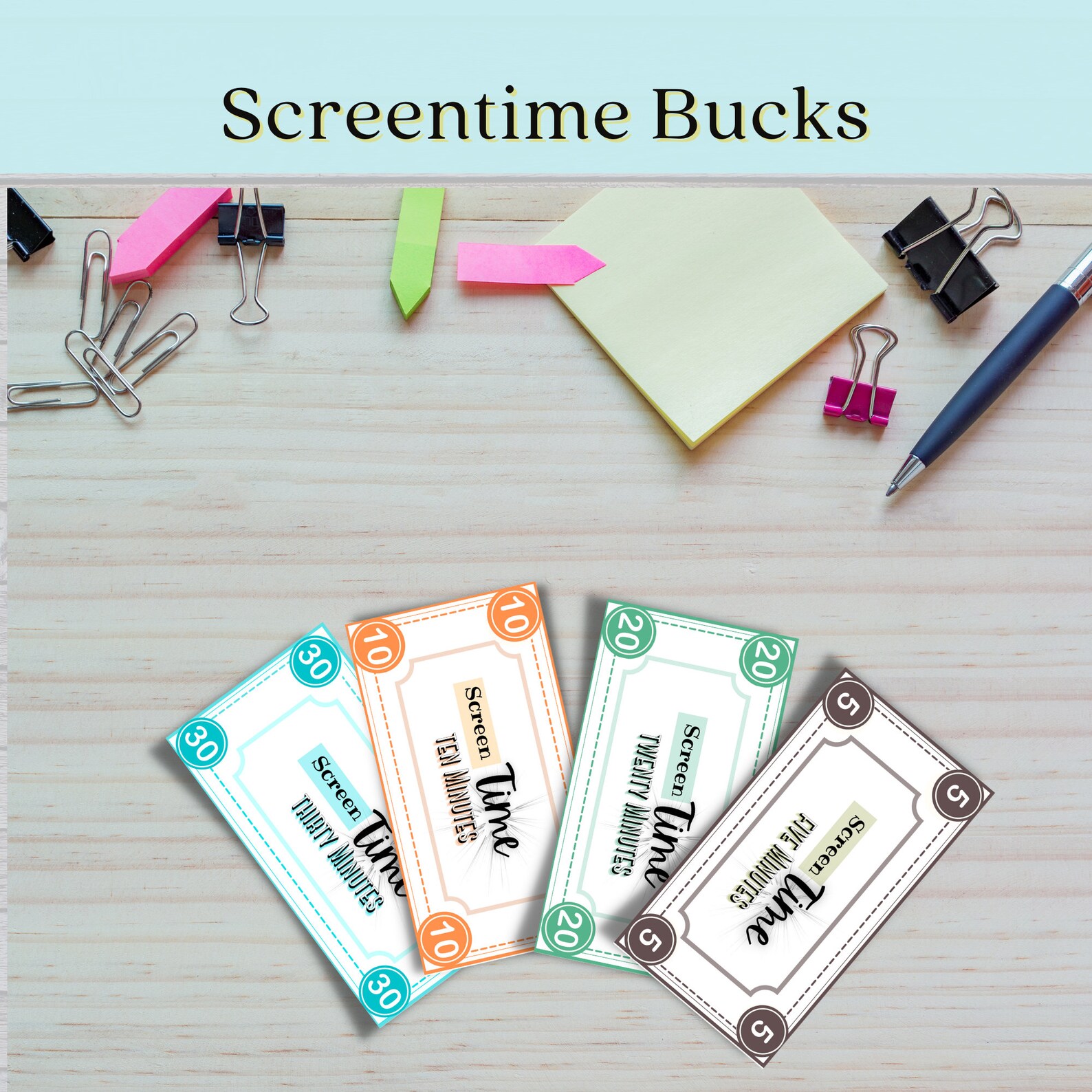 Screen Time Bucks | Family Screen Time | Screen Time Rules | Screentime ...