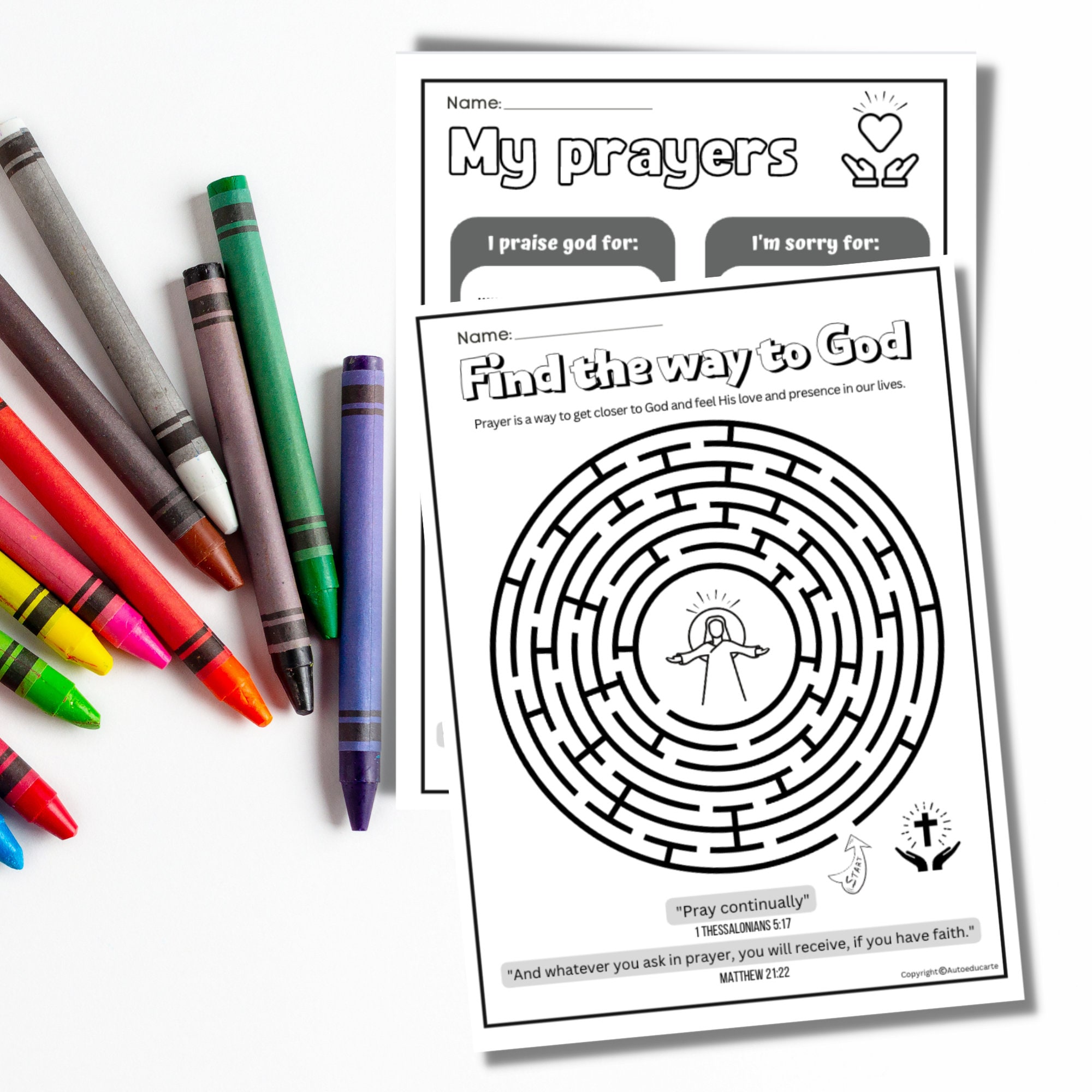 30 Bible Verse Coloring Pages Christian Kids Coloring Pages - Etsy