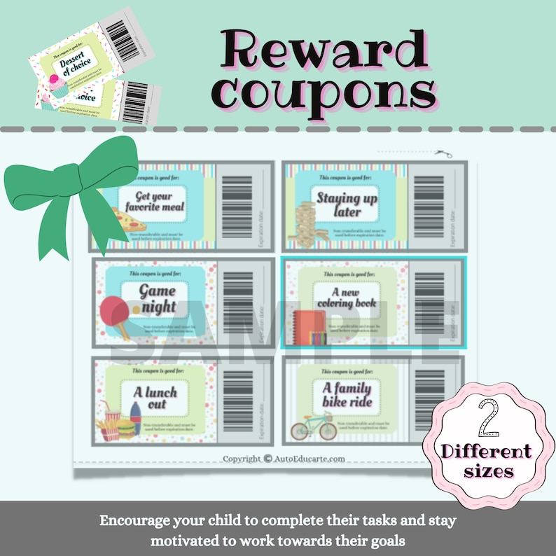 Kids Reward Coupons | Printable Love Coupons | Coupons for Kids ...