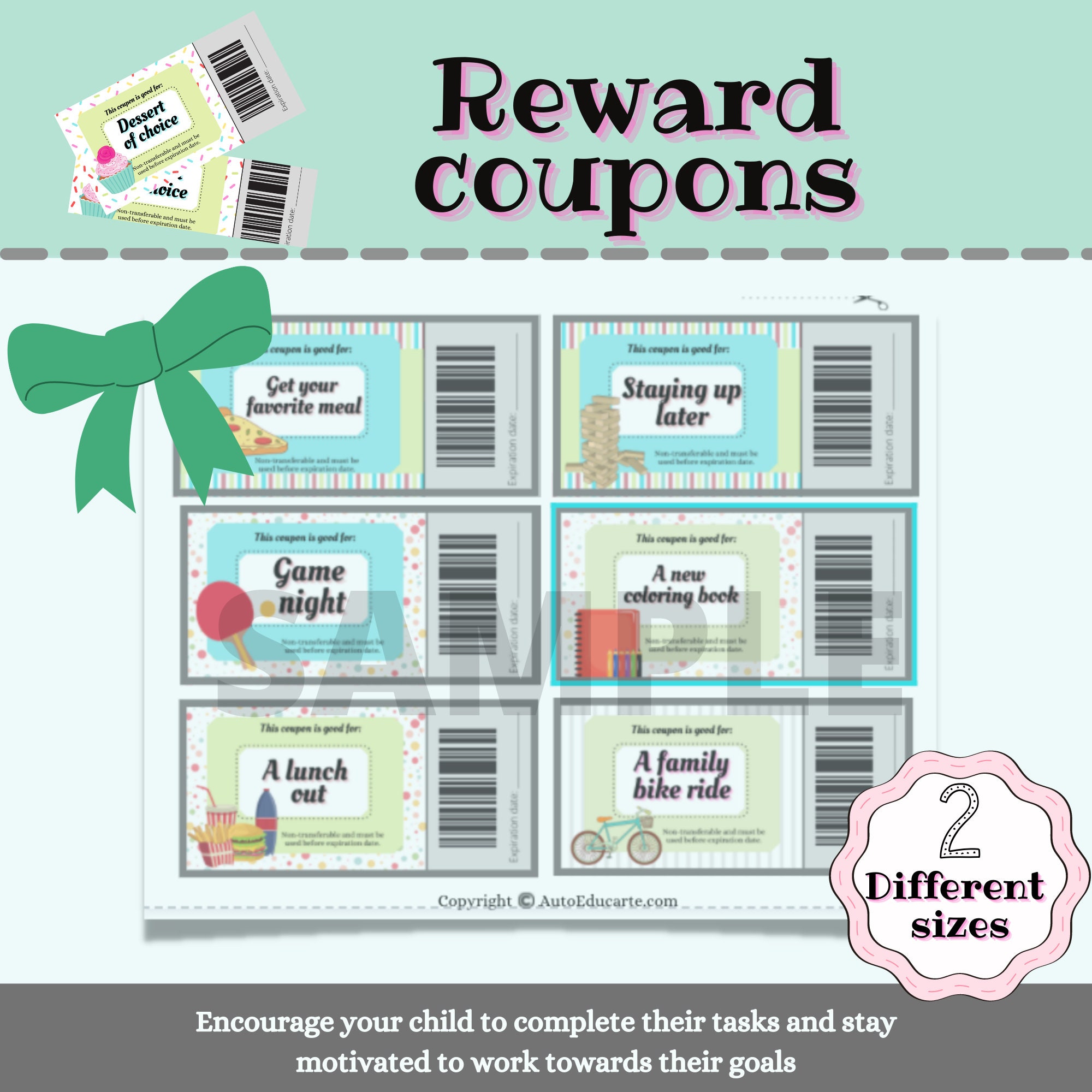 Kids Reward Coupons | Printable Love Coupons | Coupons for Kids ...