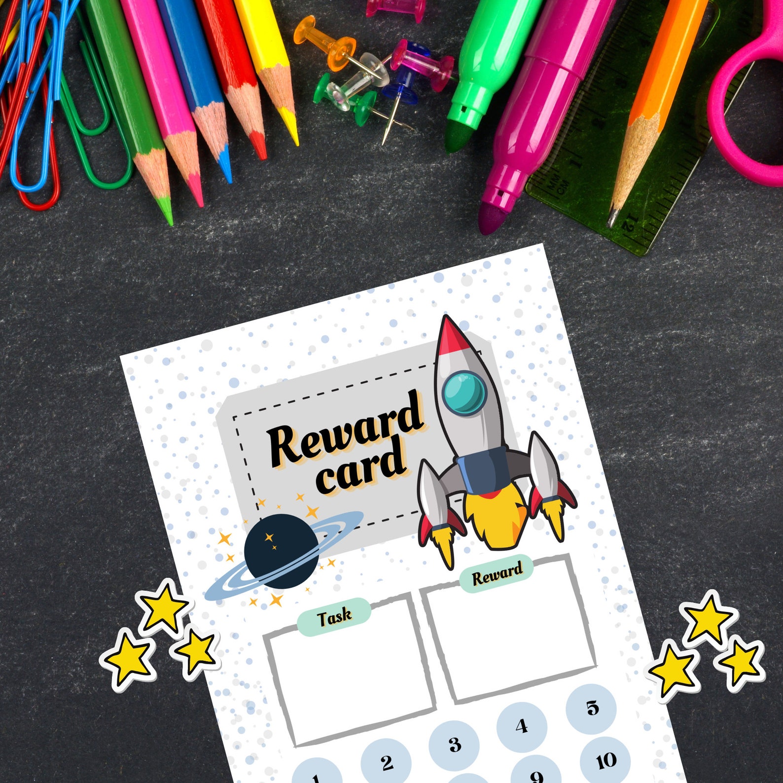 Kids Reward Card Reward Chart for Kids Responsibility Chart - Etsy Canada