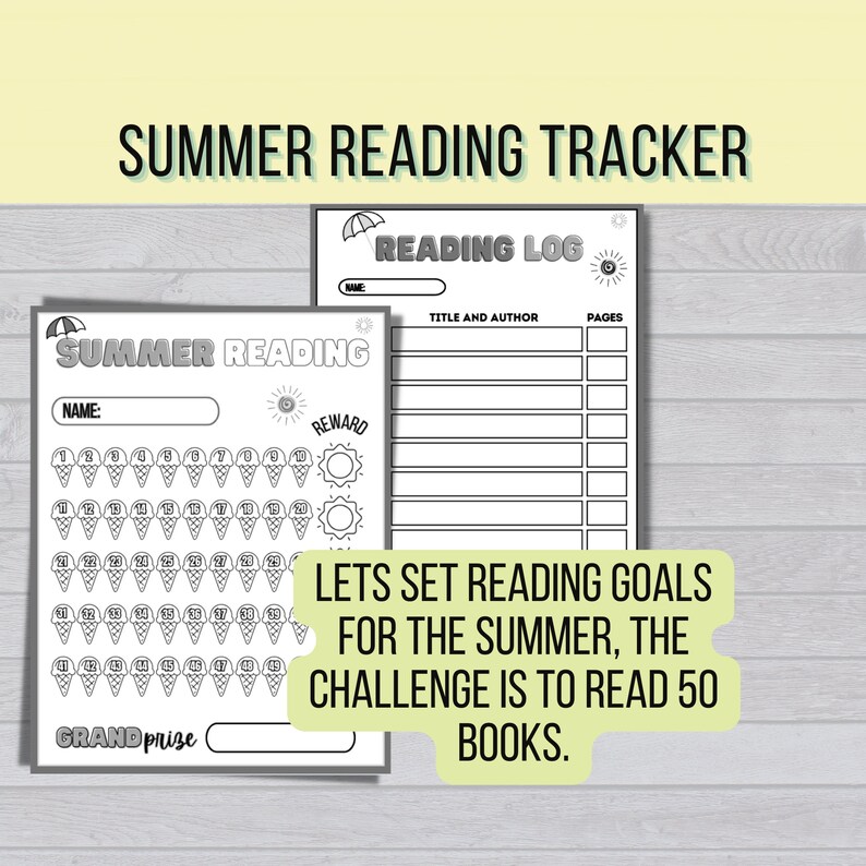 Summer Reading Log | Kids Reading Log | Summer Reading Tracker ...