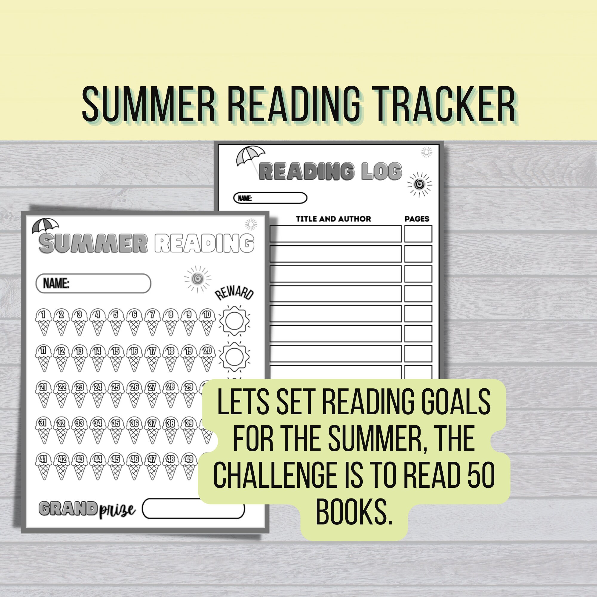Summer Reading Log | Kids Reading Log | Summer Reading Tracker ...