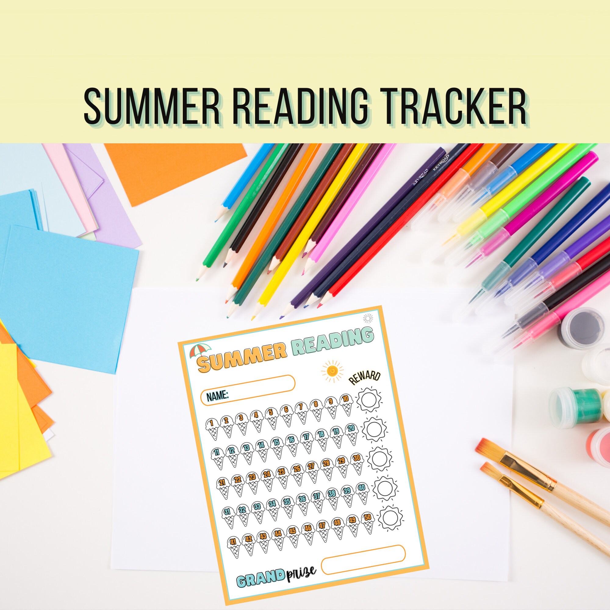 Summer Reading Log | Kids Reading Log | Summer Reading Tracker ...