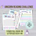 Unicorn Reading Log, Kids Reading Log, Summer Reading Tracker, Book ...
