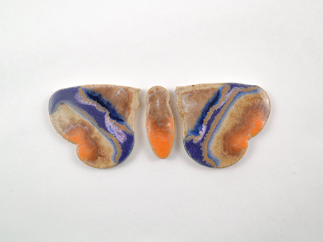 Mindy's Cresent Butterfly Handmade Ceramic Tiles for Mosaic Design. - Etsy