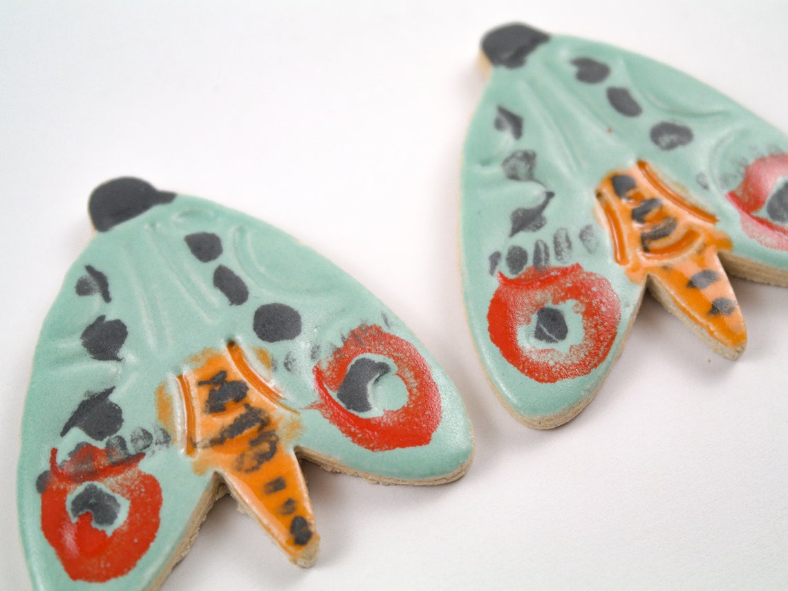 Catie's Ring of Fire Fireflies Handmade Ceramic Tiles for Mosaic Design ...