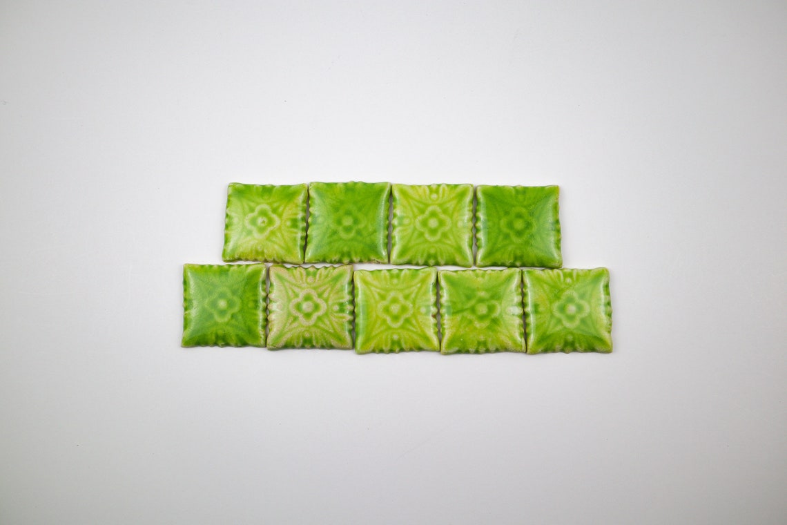 Relief Cookie Tiles Handmade Ceramic Tiles for Mosaic Design. - Etsy