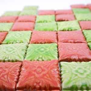 Relief Cookie Tiles Handmade Ceramic Tiles for Mosaic Design. - Etsy