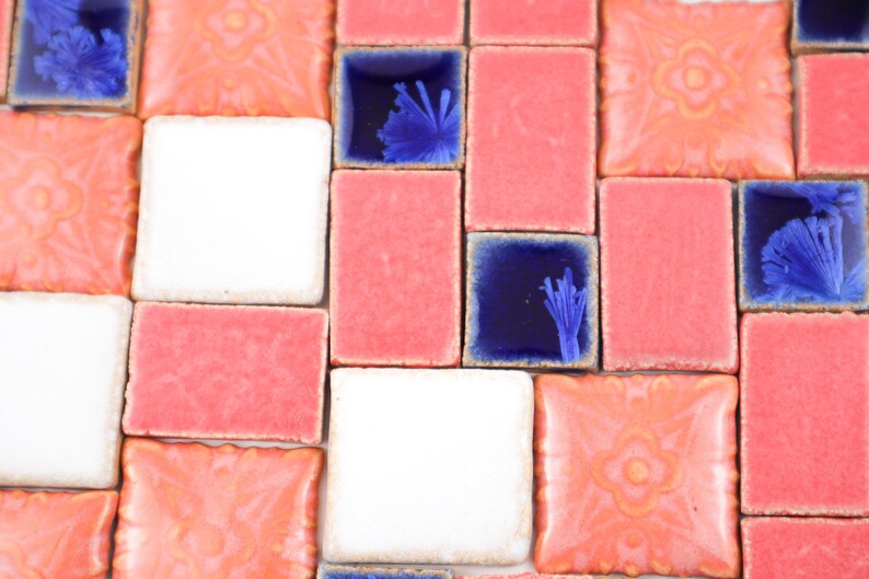 Relief Cookie Tiles Handmade Ceramic Tiles for Mosaic Design. - Etsy