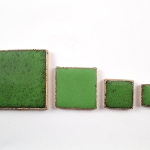 Victoria Green Rectangles Handmade Ceramic Tiles for Mosaic Design. - Etsy